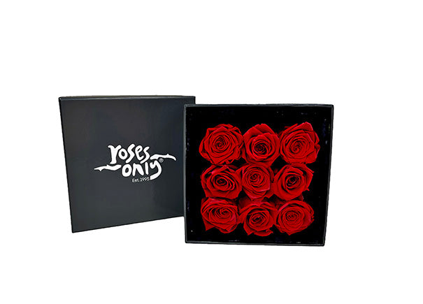 9 Red Infinity Preserved Roses | Roses Only SG – Roses Only Singapore