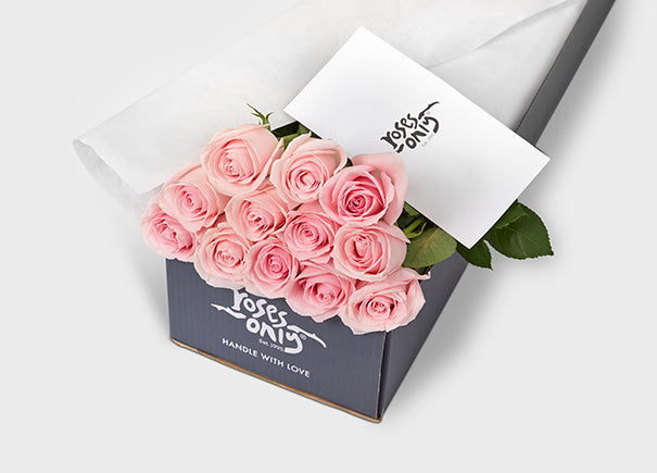 12 Pastel Pink Roses Gift Box | Roses Only SG – Roses Only Singapore