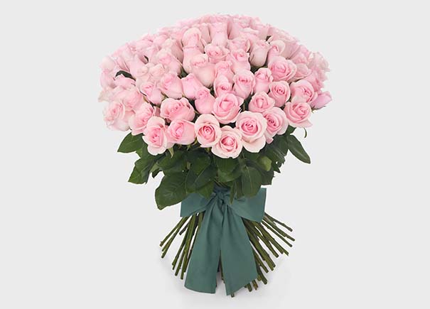 Long Stem Pink Roses Bouquet | Roses Only SG – Roses Only Singapore