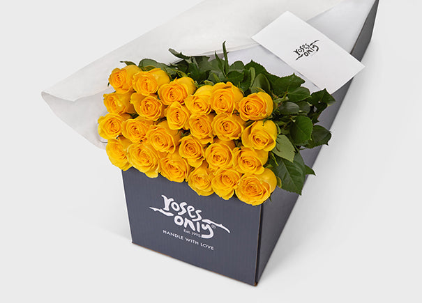 24 Yellow Roses Gift Box | Roses Only SG – Roses Only Singapore