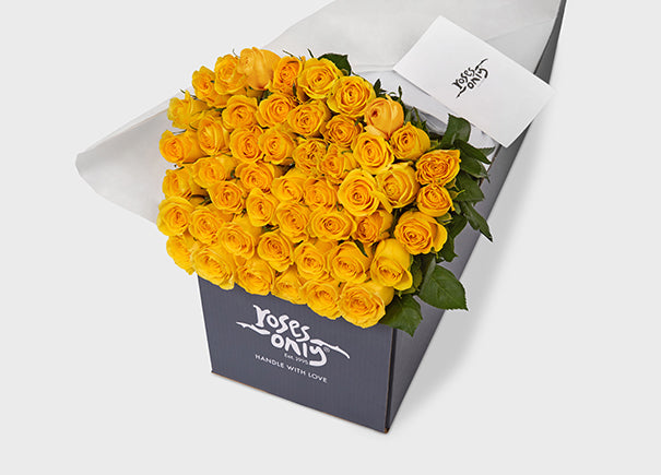 50 Yellow Roses Gift Box | Roses Only SG – Roses Only Singapore