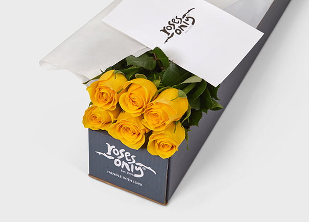 6 Yellow Roses Gift Box | Roses Only SG – Roses Only Singapore